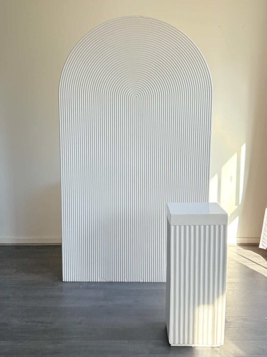 Mdf Wooden ripple backdrop 215cm H x 120cm W (not include plinth) – TT ...